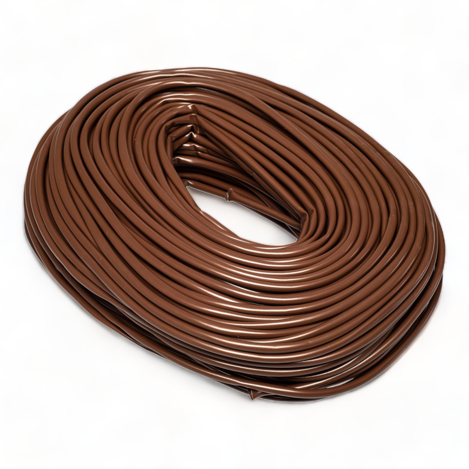 PVC SLEEVING EARTH BROWN & BLUE ELECTRICAL CABLE WIRE TUBING 2mm 3mm ...