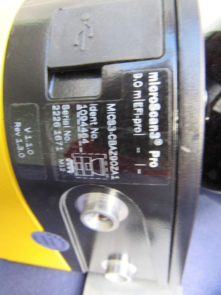 Sick MicroScan3 Pro Ethernet/IP Safety Laser Scanner MICS3-CBAZ90ZA1 W ...