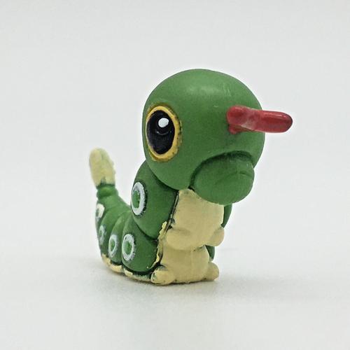 Pokemon Chibi Poke Model Caterpie Nagatanien Mini Figure Free shipping ...