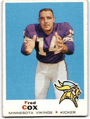 1969 Topps Fred Cox Minnesota Vikings #217 | eBay