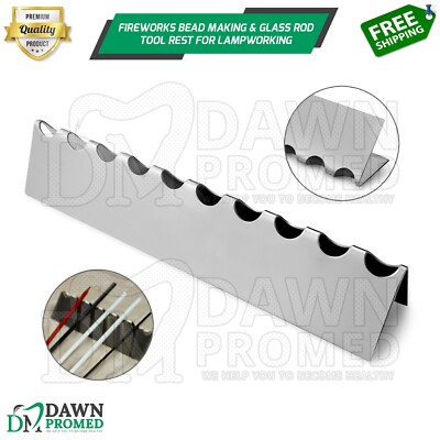 Fireworks Steel Bead Making & Glass Rod Tool Rest For Lampworking ...
