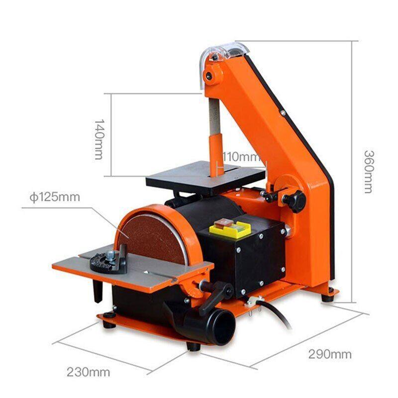 Sand Disc Machine Abrasive Belt Machine Small Woodworking Desktop ...