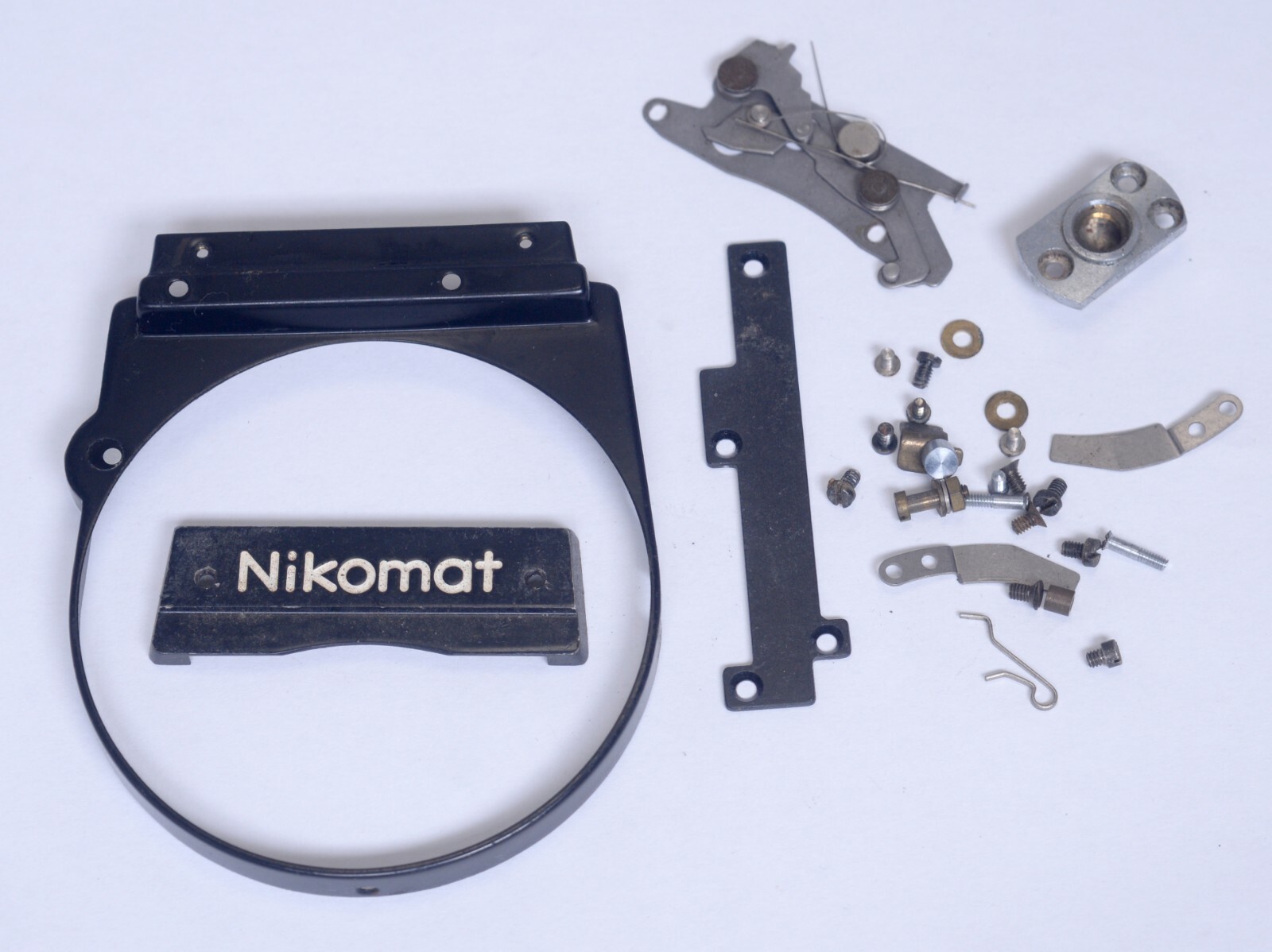 NIKOMAT FT Front Cover Logo Plate Screws Nikon Vintage Film Camera ...