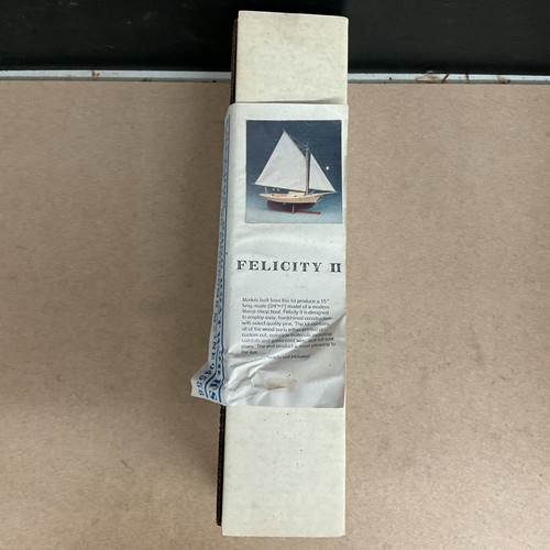 Vintage Freedom Song Boatworks Felicity II Sloop Boat Wood Model Kit ...