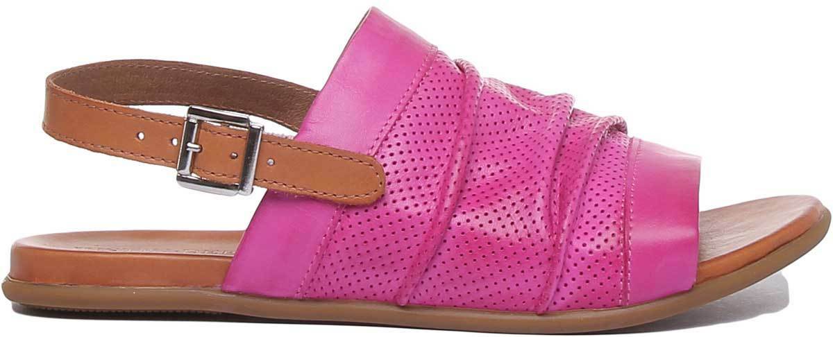 Justin Reece England Nora Womens Leather Matt Sandal In Purple Size US ...
