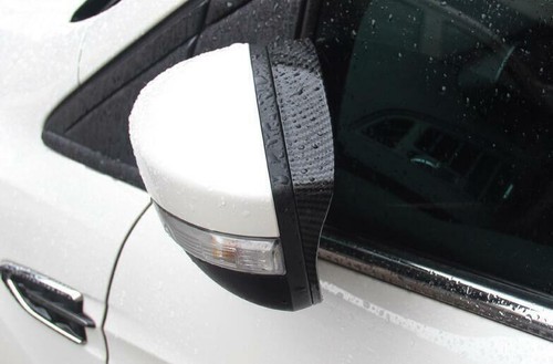 Carbon Fiber Rear View Mirror Sun Rain Guard 2PCS For Ford Escape Kuga ...