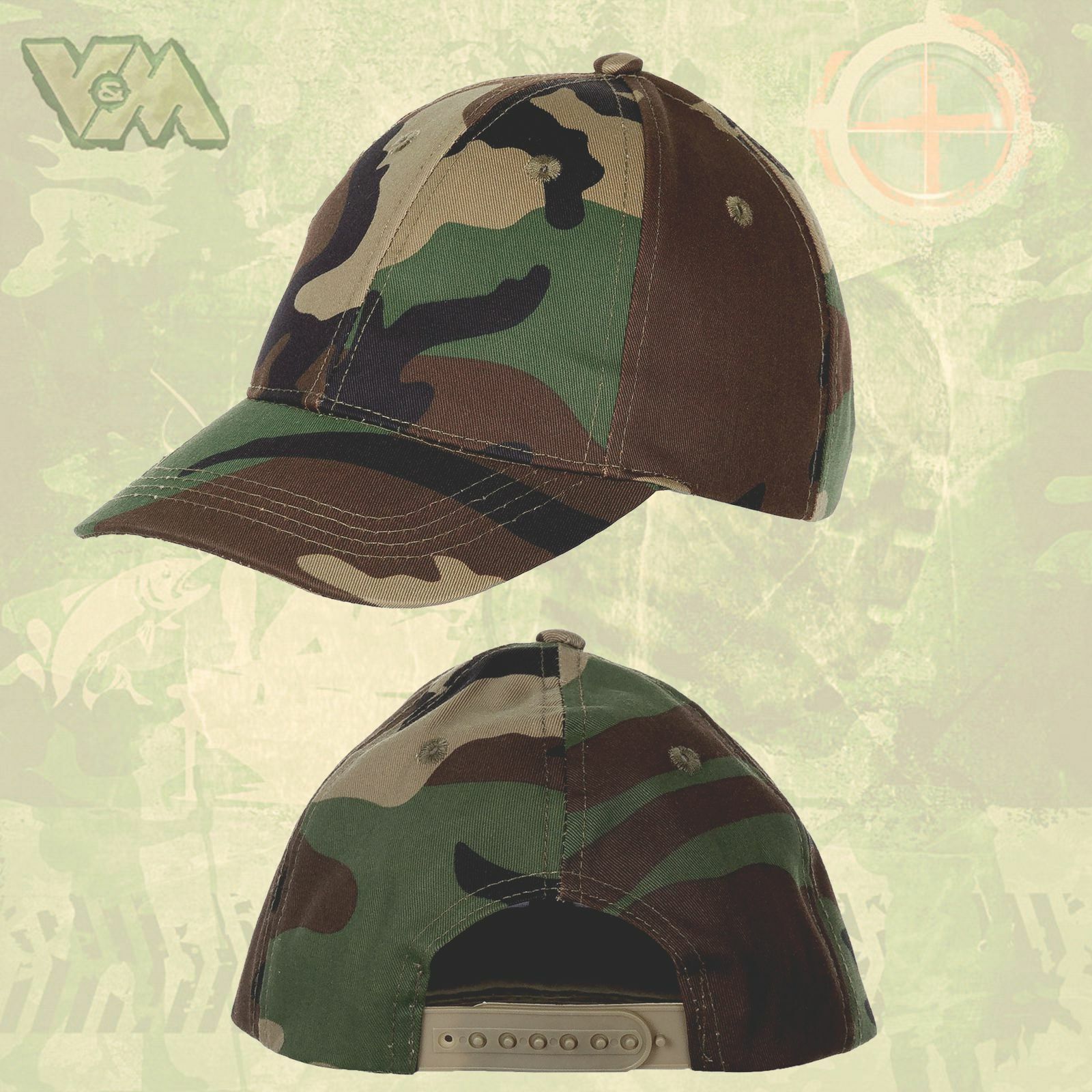 KAPPE CAP MÜTZE BASECAP f KINDER JUGENDLICHE TARNUNG OUTDOOR FLECKTARN ...