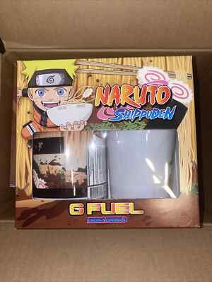 G Fuel Naruto Miso Ramen Collector's Box Tub + Shaker Cup Sticker ...