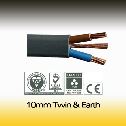Cooker, Shower, T&E cable, 10mm Electric Cable Wire Electrical Socket ...