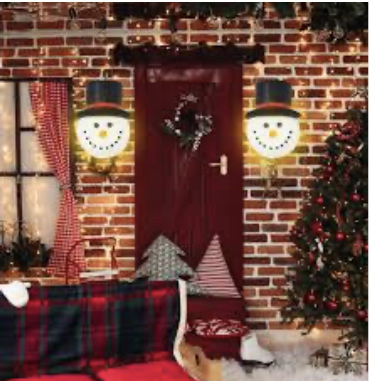 Christmas Porch Light Covers, Snowman Porch Light Covers Clear Light ...