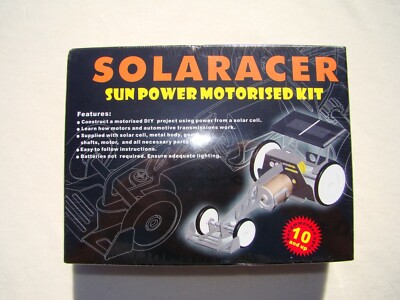 Solar Power Motorized Racer Vehicle Kit Kids Educational Science Toy 10 ...