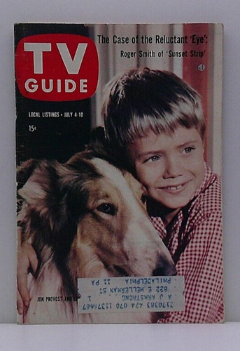 TV GUIDE VOL7 #27 JULY 4, 1959 PHILADELPHIA EDITION LASSIE COVER | eBay