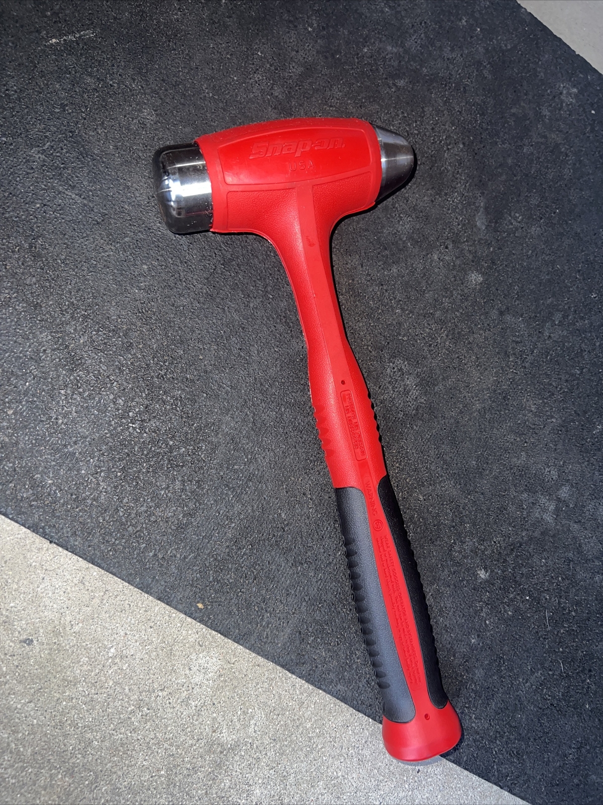 Snap-on HBBD32 Red Ball Peen Hammer 32 Ounce | Steel Head | Rubber ...