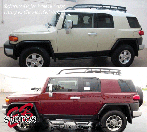 Vent Outside Mount Window Visor Sunroof Type 2 5pc For Toyota FJ ...