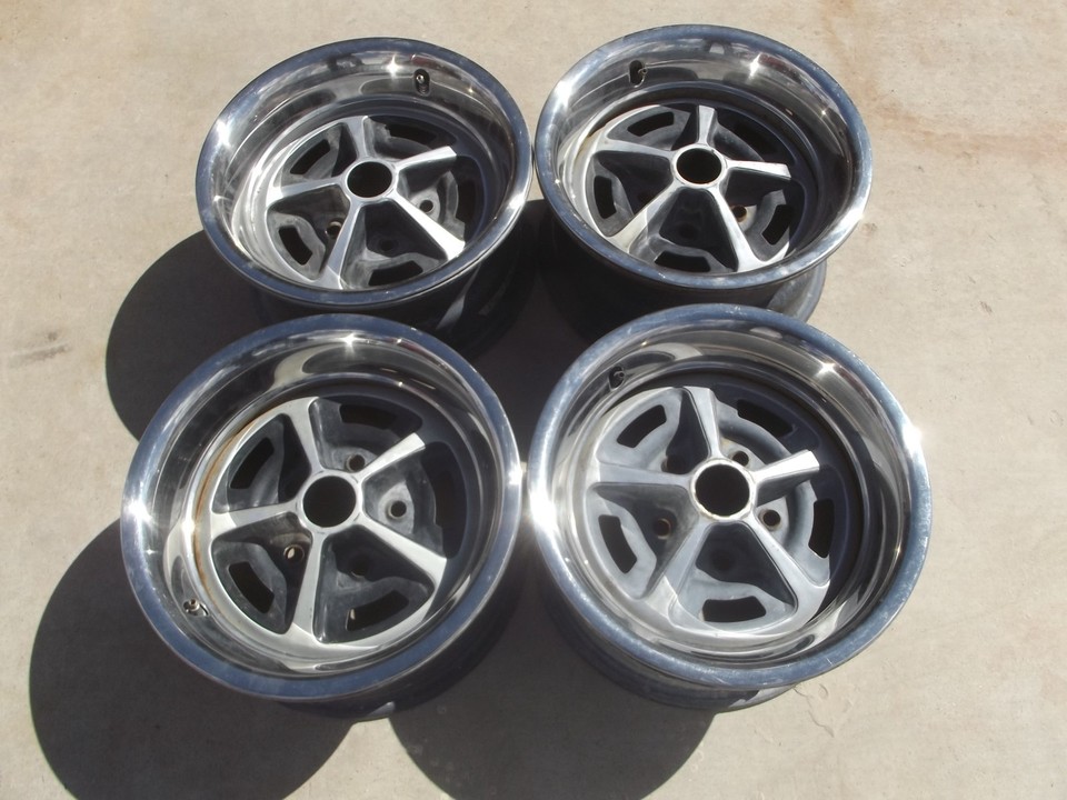 VINTAGE RALLY WHEELS 5X4.75 14 X 7 JJ chevrolet chevy NO RESERVE ...