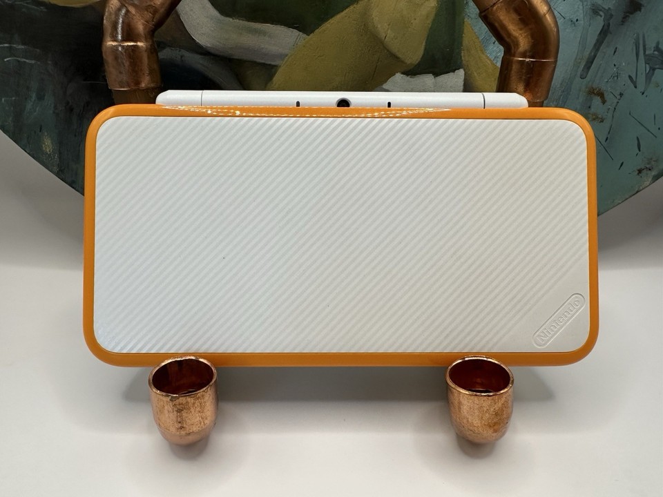 Nintendo 2DS XL White/Orange with Charger + Games + Case Tested ...