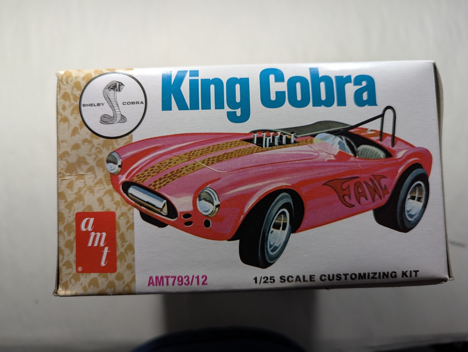 AMT King Cobra 1/25 Model Kit, New Open Box, Sealed Bags. 793/12 | eBay