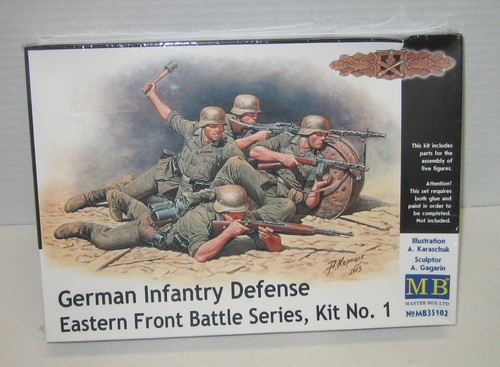 MB Master Box 35102 1/35 WWII German Infantry Defense Eastern Front ...