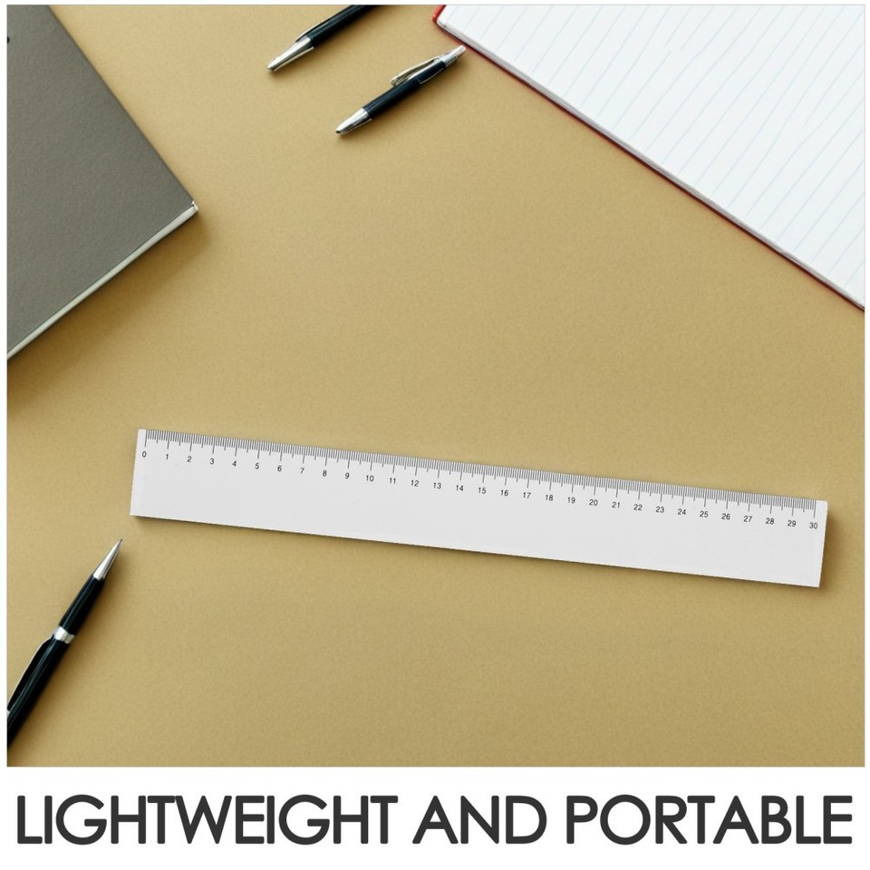 10pcs Small Ruler: Plastic Ruler - Math Measuring Drawing Stationery ...