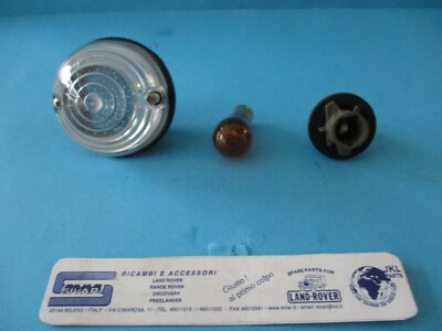 White Lens Arrow Light OEM Amber Bulb Defender 07 LR047798 Sivar | eBay