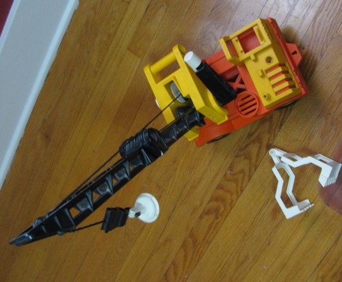 Vintage Fisher Price Huskey Helper Plastic Crane #314 | eBay