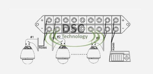 8 Way Terminal Block Bus Bar, 1 Input to 8 Out, 12V DC / 24V AC Input ...