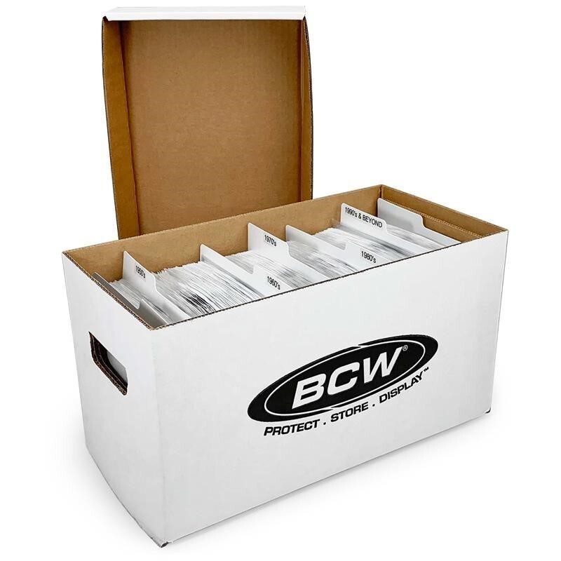 2 BCW Record Storage Box For 45 RPM 7" Vinyl Albums Acid Free Archival ...