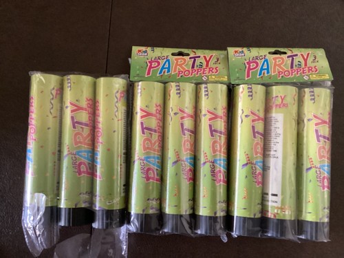 Large Party Poppers (9) - Spring Loaded | eBay