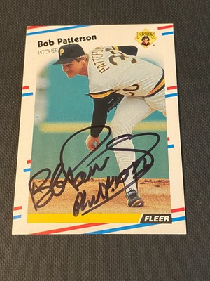 Bob Patterson Signed 1988 Fleer Card Auto Pittsburgh Pirates Autograph ...