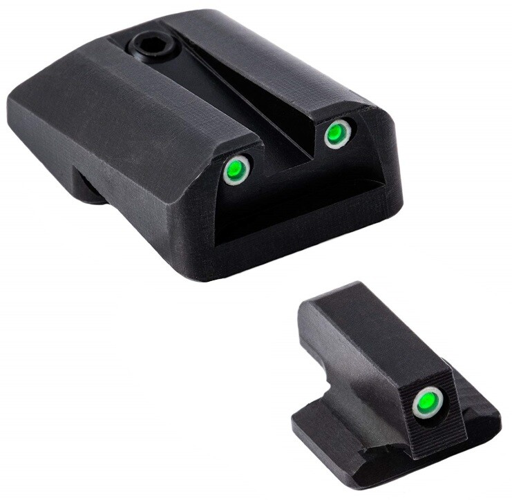TRUGLO Tritium Night Sight for 1911 Novak LoMount .260 Front/.450 Rear ...