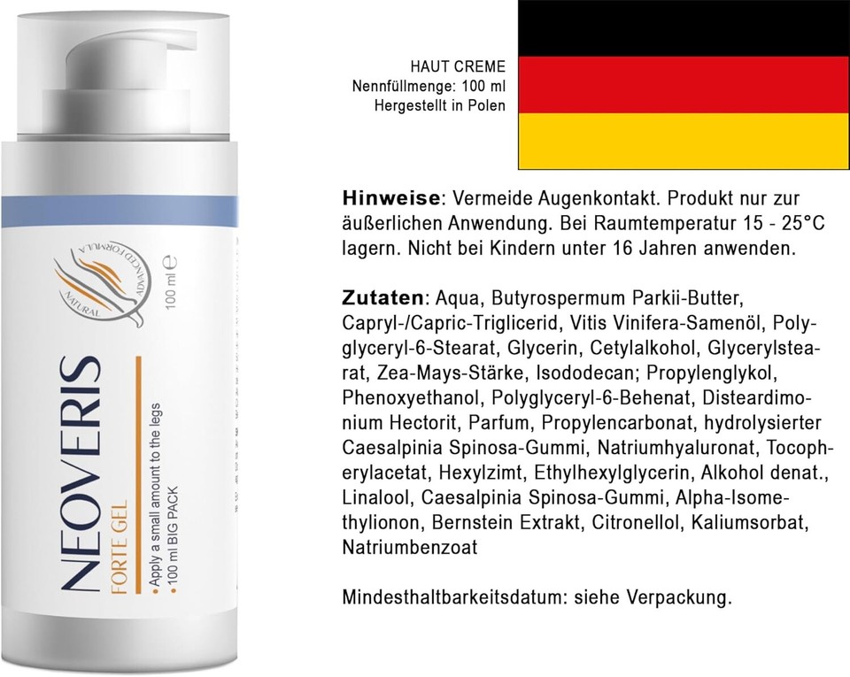 Neoveris Forte Gel - 100 ML - Nuovo E IN Confezione Originale ...