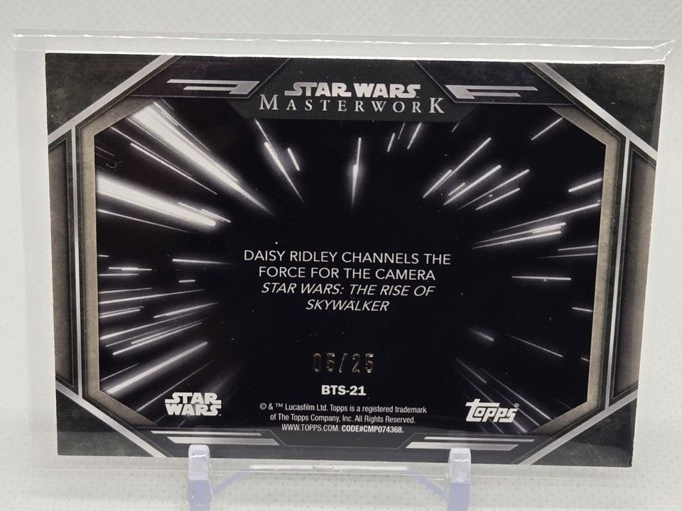 2024 Topps Masterwork Star Wars #BTS-21 Daisy Ridley Rey Canvas /25 | eBay