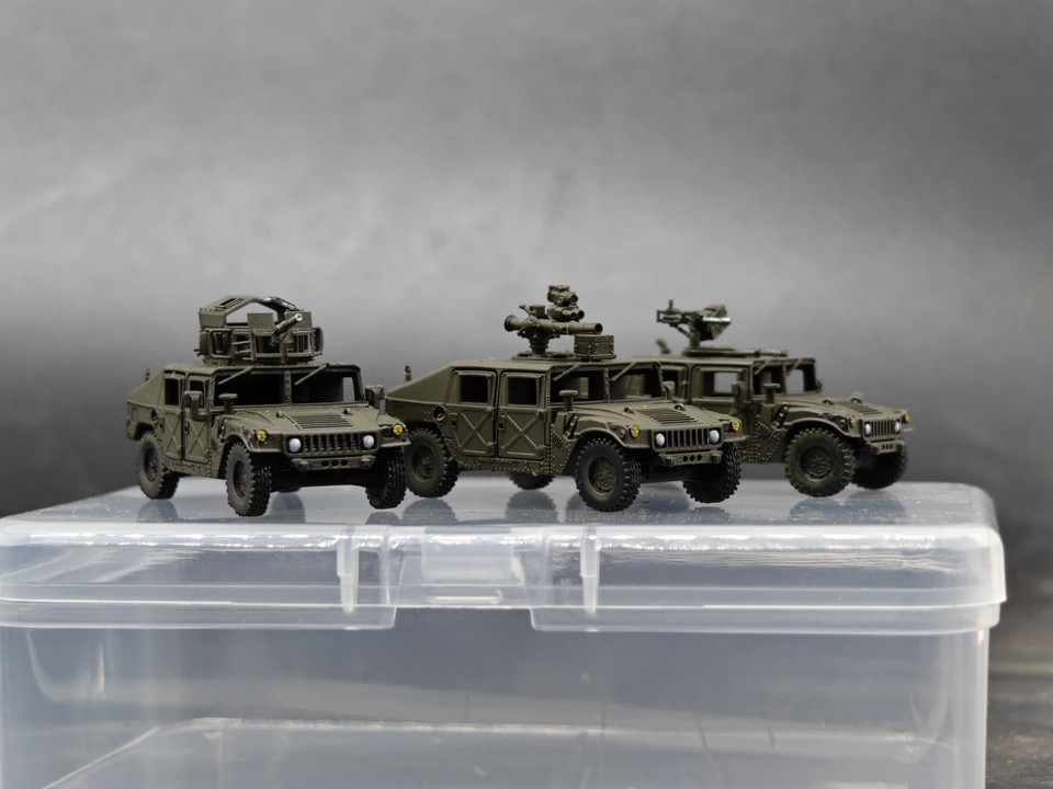 3D Printed 1/144 U.S. Army Humvee Armored Vehicle Finished Colored ...