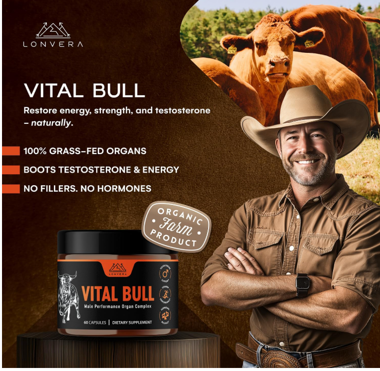 Lonvera Vital Bull Beef Organ Supplement for Men – Grass Fed Organs ...