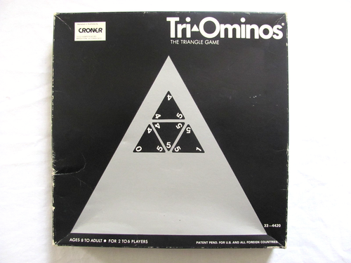 Vintage Tri-ominos - The Triangular Domino Game Croner 1968 - Complete ...