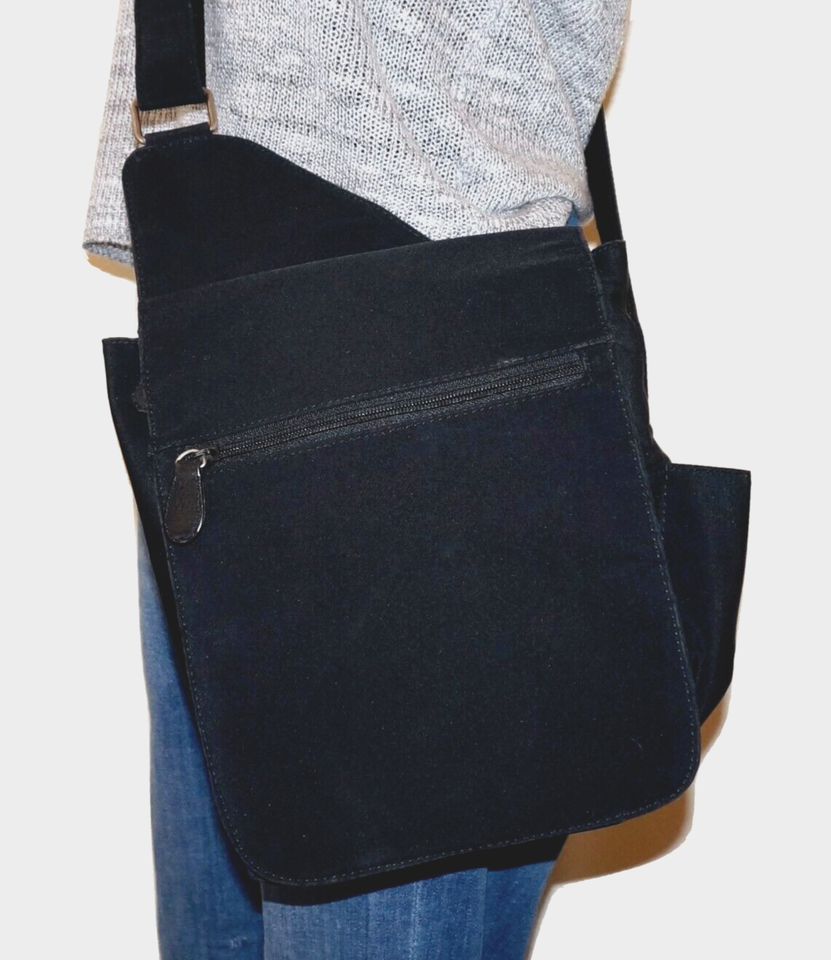 HOBO INTERNATIONAL Small Black Poly-Nylon Slim Slingback Crossbody 10x8 ...