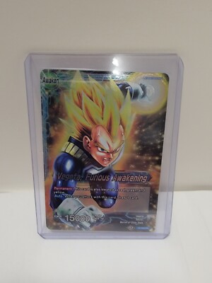 Vegeta Furious Awakening P-163 Leader Foil Dragon Ball Super Card Game ...