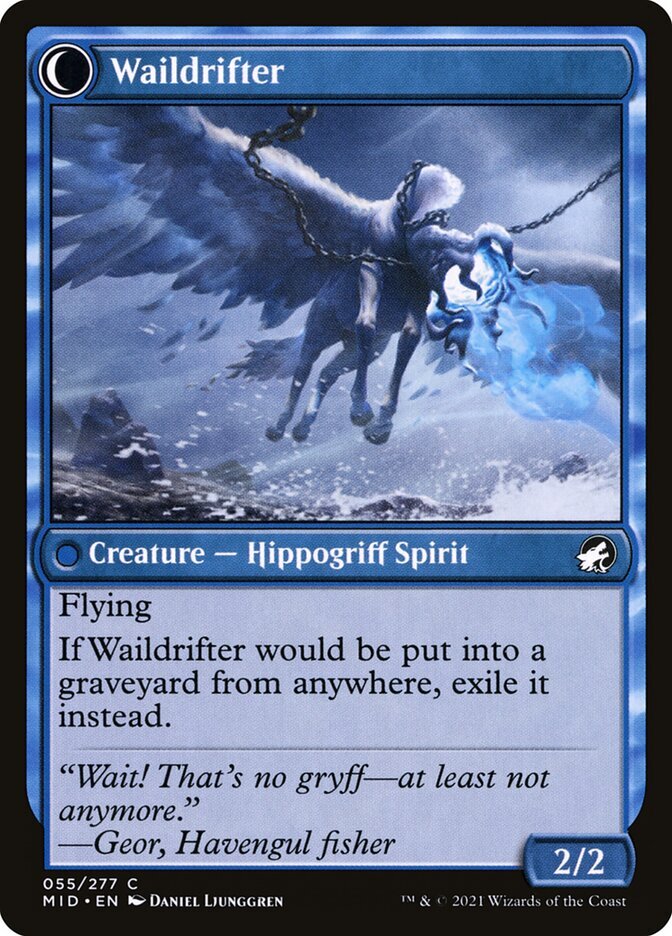 Galedrifter // Waildrifter Foil (055) Innistrad: Midnight Hunt MID MTG ...