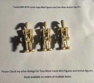 LEGO Star Wars Battle Droid Tan (Lot of 3) Minifigure Star Wars 75086 ...