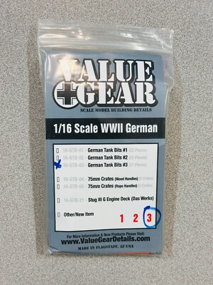 1/16 Value Gear 16-GTB-03 WWII German Tank Bits #3 (21 pieces) | eBay
