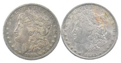 1879-S 1885 Morgan Silver Dollar - 90% US Coin 2 Coin Lot! *039 | eBay