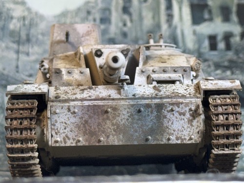 PROBUILT 1:35 German Stug III AusfG Tank Weathered Winter Camouflage ...