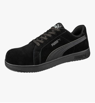 Puma Iconic Men's Low Composite Safety Toe Work Shoes Black Size 9.5 | eBay
