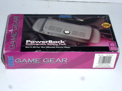 Vintage SEGA Game Gear PowerBack New In Box Rechargeable Battery Pack 1994 | eBay