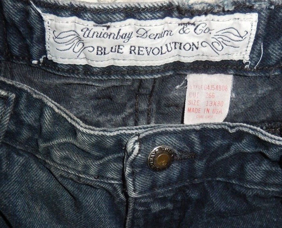 Vintage UnionBay 80's High Rise Jeans Womens 13x30 (27x26 1/4) Tapered ...