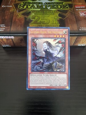 Yugioh Stampede - Guiding Quem, the Virtuous - Ultra Rare - RA04-EN043 ...