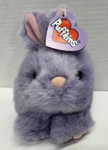 1998 SWIBCO Puffkins Bumper Bunny Rabbit Purple Plush Stuffed Animal ...