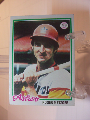 1978 Topps Baseball Card #697 - Roger Metzger - Houston Astros (81281 ...