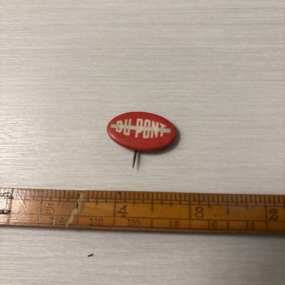 Vintage Rare DuPont Powder Advertising Pin Button Celluloid Oval ...