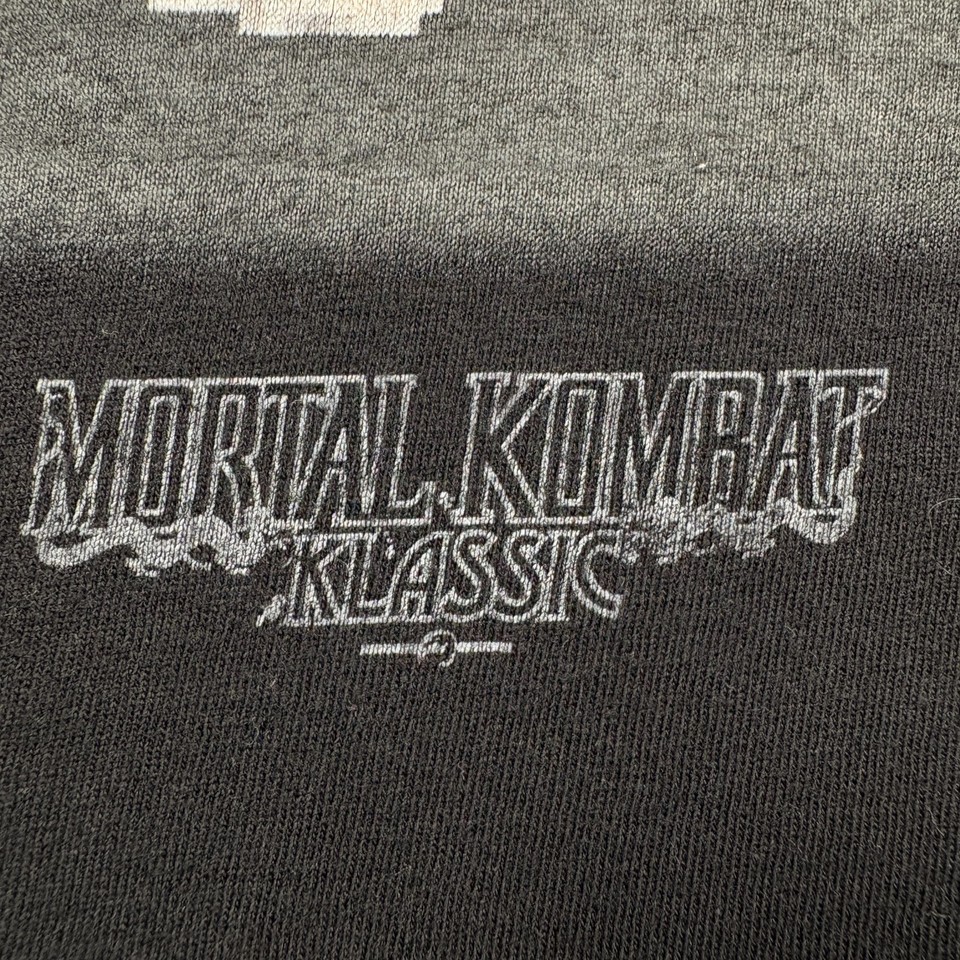 Vintage Mortal Kombat Flawless Victory Sub Zero Game T-Shirt Mens Large Black | eBay